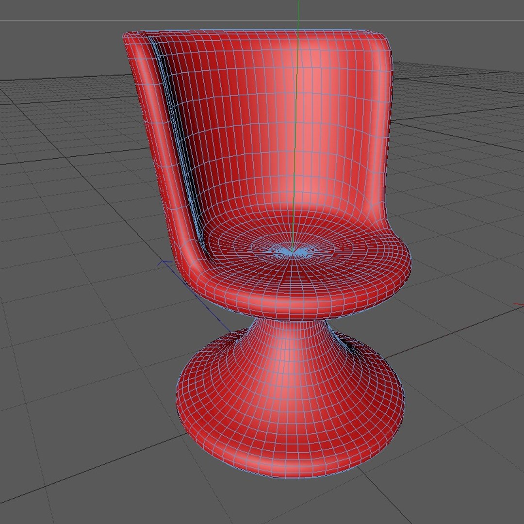 3D Red Chair - TurboSquid 1450494