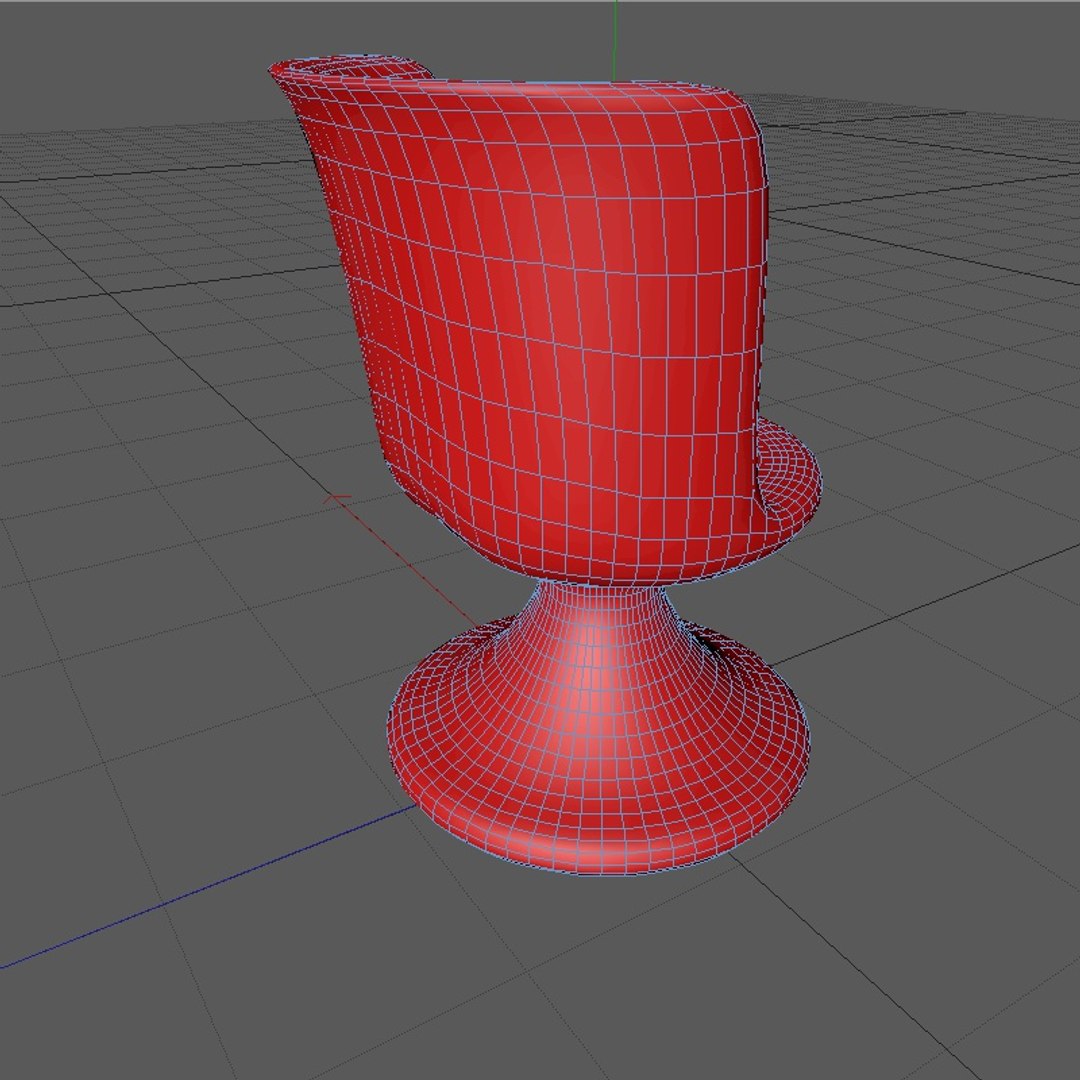 3D Red Chair - TurboSquid 1450494