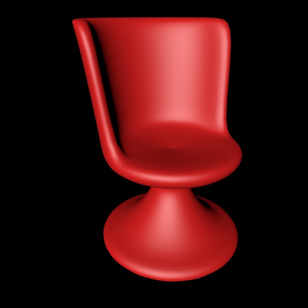 3D Red Chair - TurboSquid 1450494