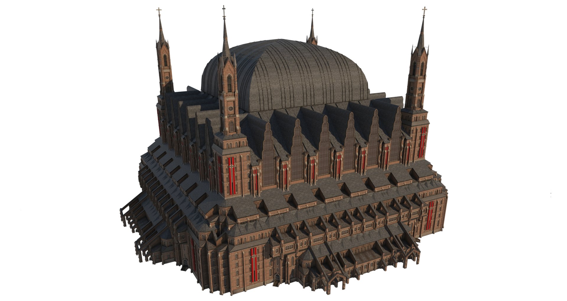 Gothic cathedral 02 3D model - TurboSquid 1505414