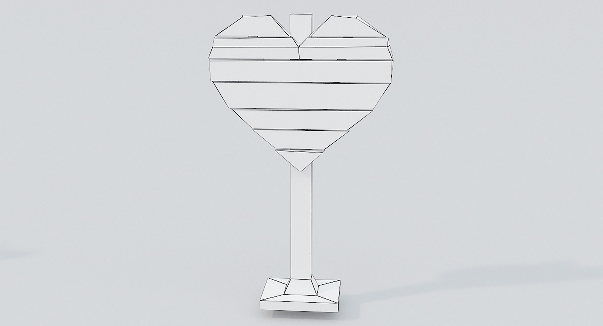 Signpost PBR Heart Shape 3D Model - TurboSquid 1735511