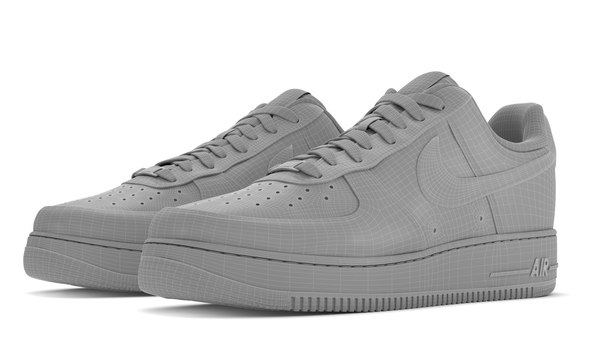 modelo 3d Air Force 1 Bajo Nike PBR - TurboSquid 1683232