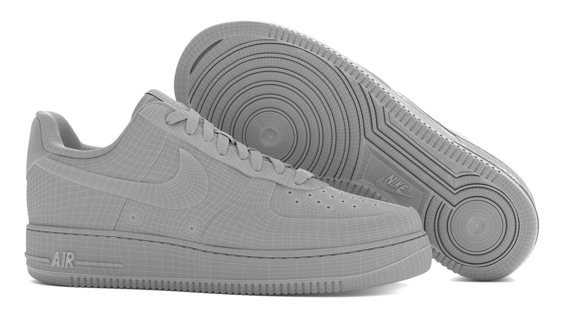 3D Air Force Nike Model - TurboSquid 1683232