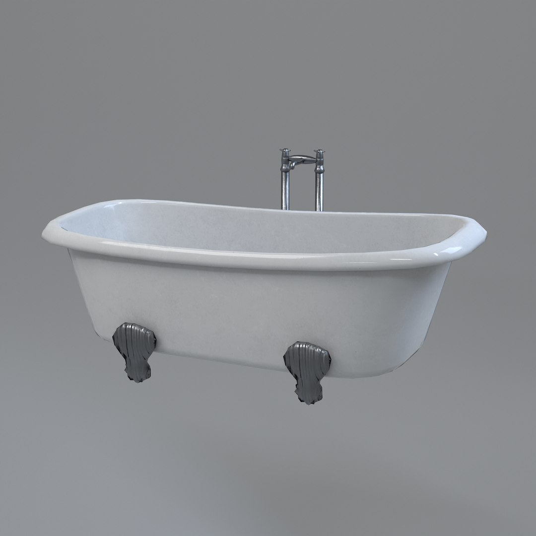 Low Poly Bath Tub Model - TurboSquid 2118694
