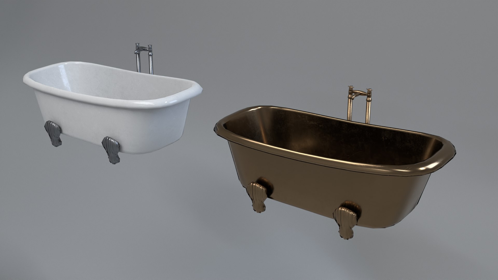 Low Poly Bath Tub Model - TurboSquid 2118694