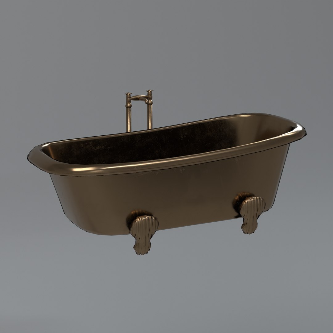 Low Poly Bath Tub Model - TurboSquid 2118694