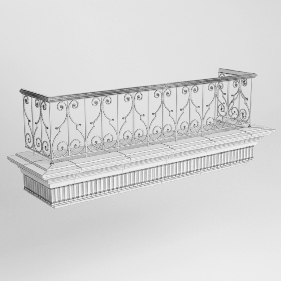 3d Balcony Model