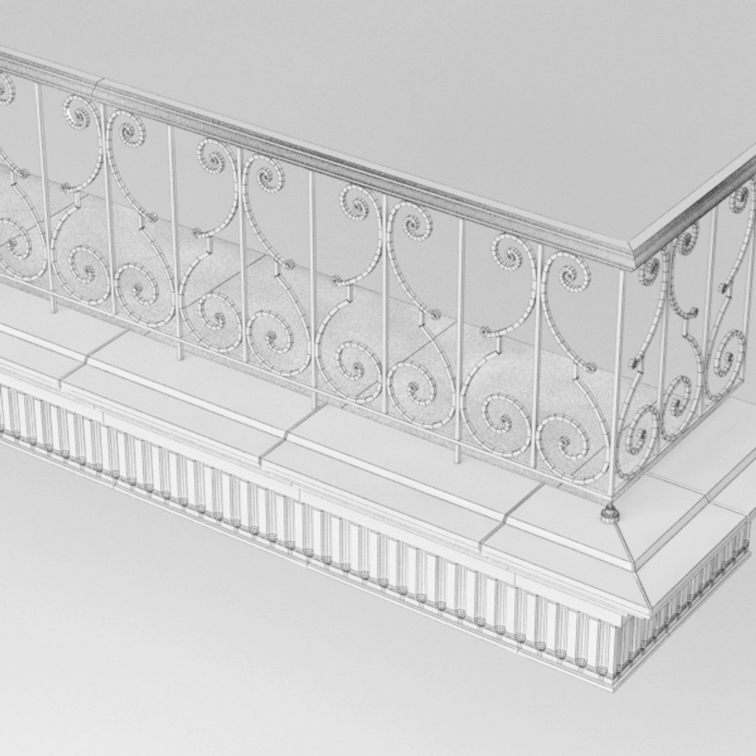 3d Balcony Model