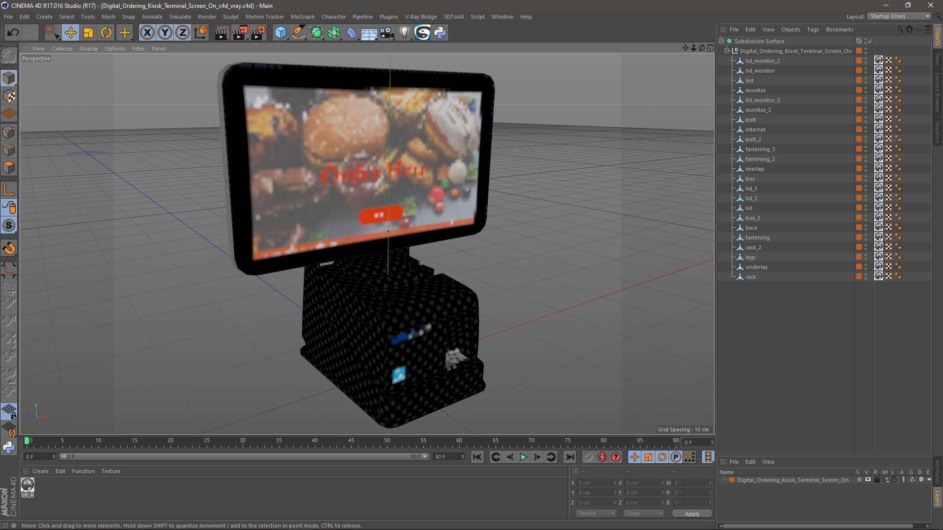 3D Digital Ordering Kiosk Terminal Screen On Model - TurboSquid 2191900
