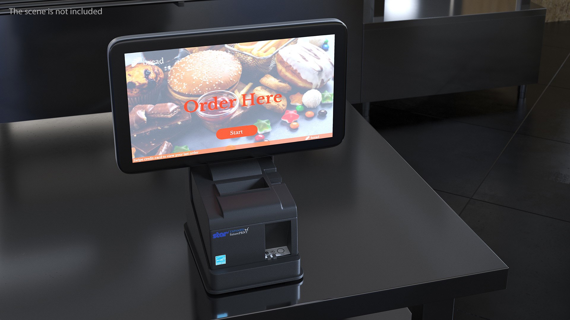 3D Digital Ordering Kiosk Terminal Screen On Model - TurboSquid 2191900