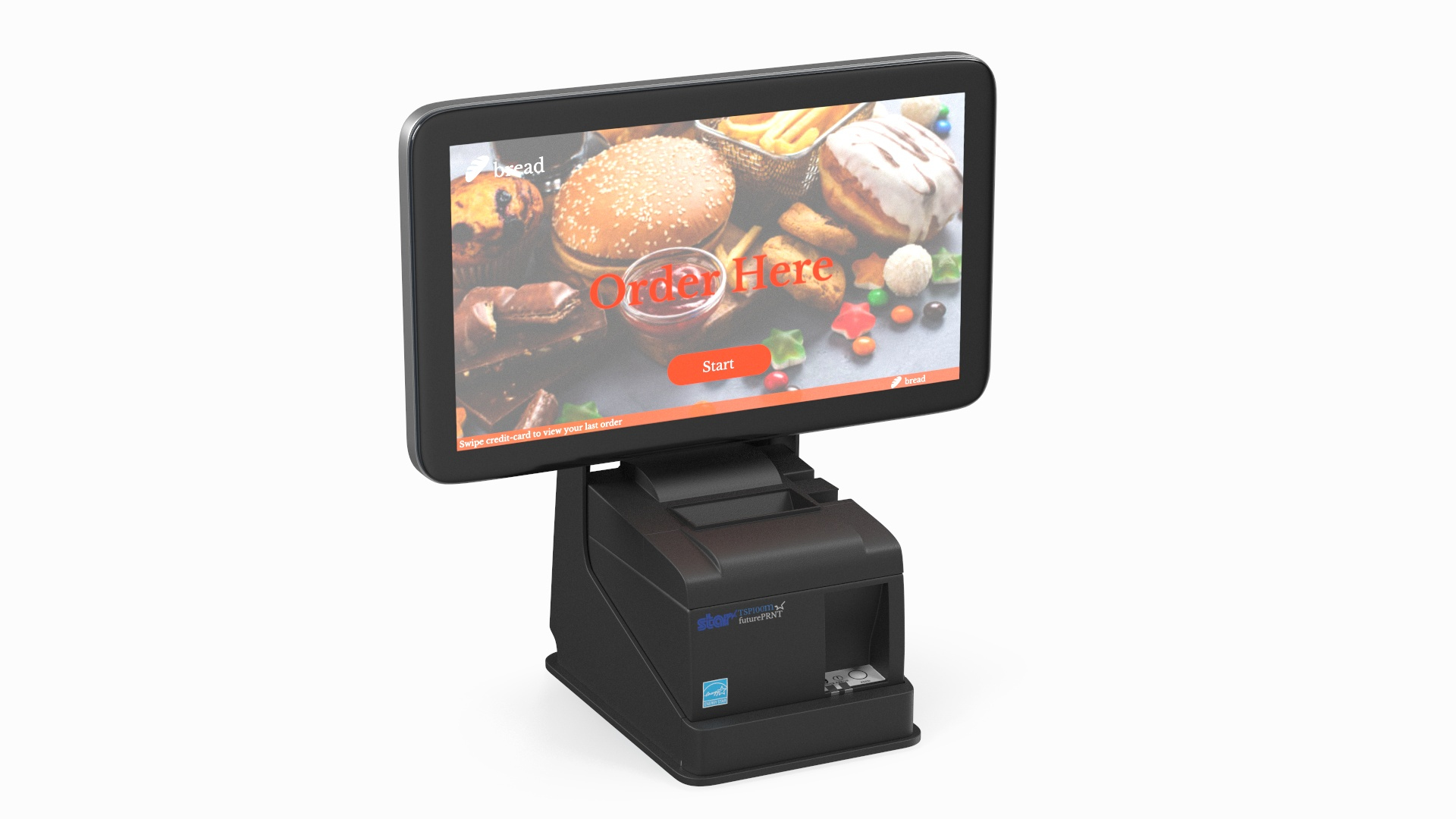 3D Digital Ordering Kiosk Terminal Screen On Model - TurboSquid 2191900
