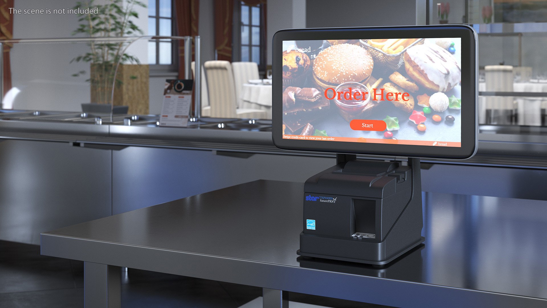 3D Digital Ordering Kiosk Terminal Screen On Model - TurboSquid 2191900