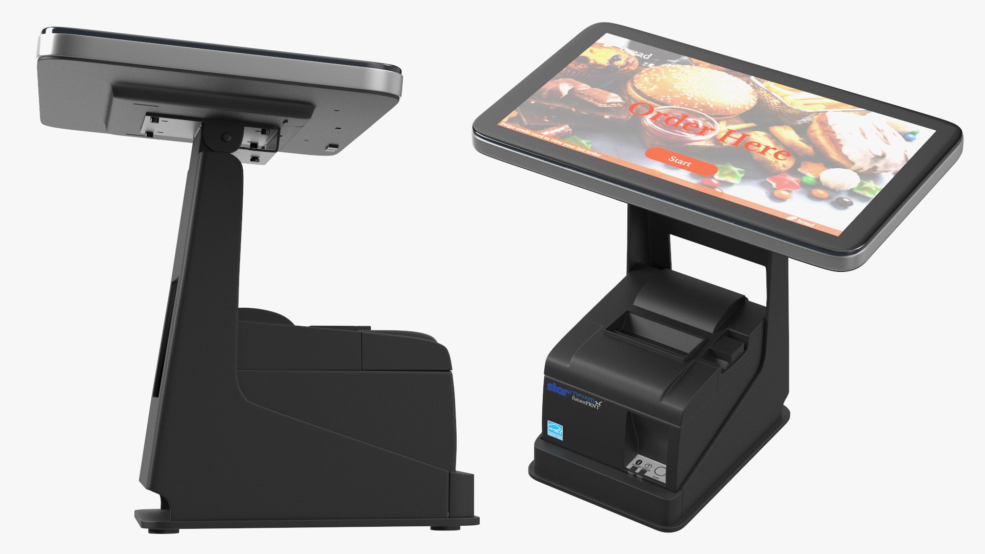 3D Digital Ordering Kiosk Terminal Screen On Model - TurboSquid 2191900
