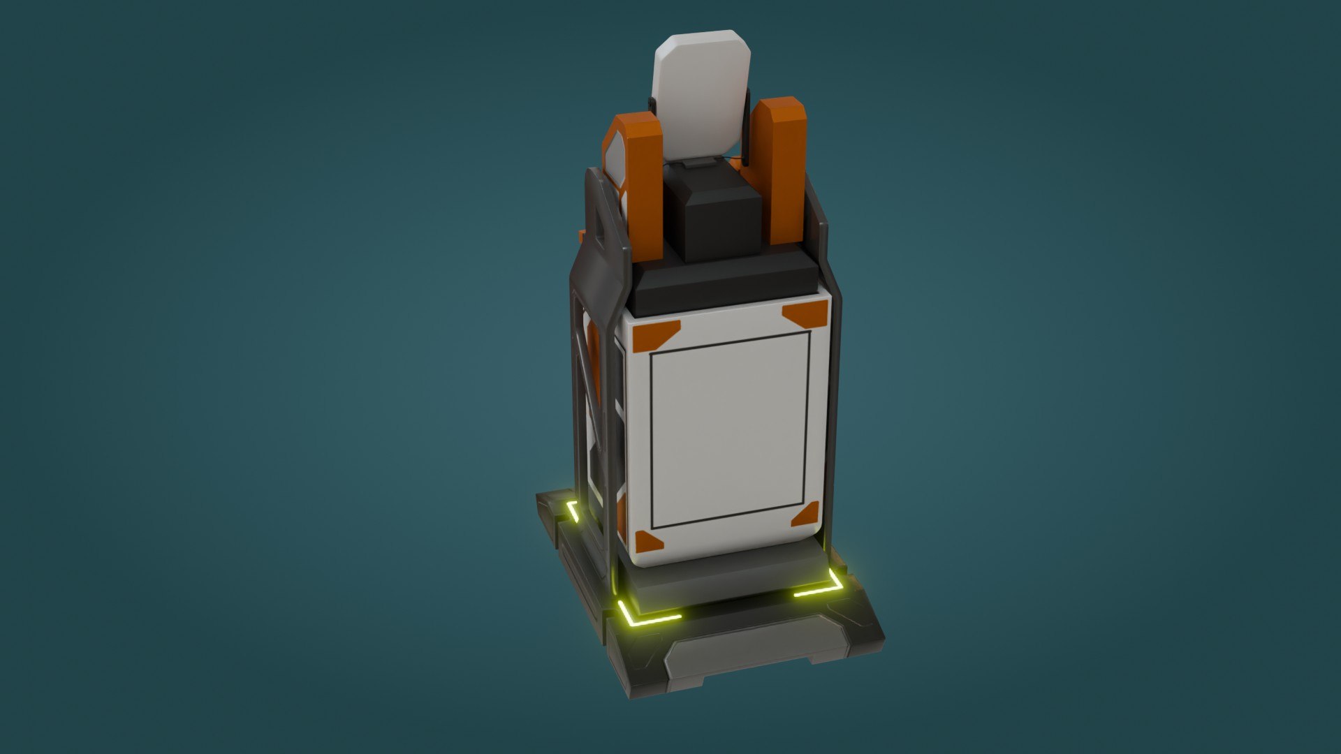 3D model Sci-Fi Computer - Low Poly - Game Ready - PBR - TurboSquid 2182593