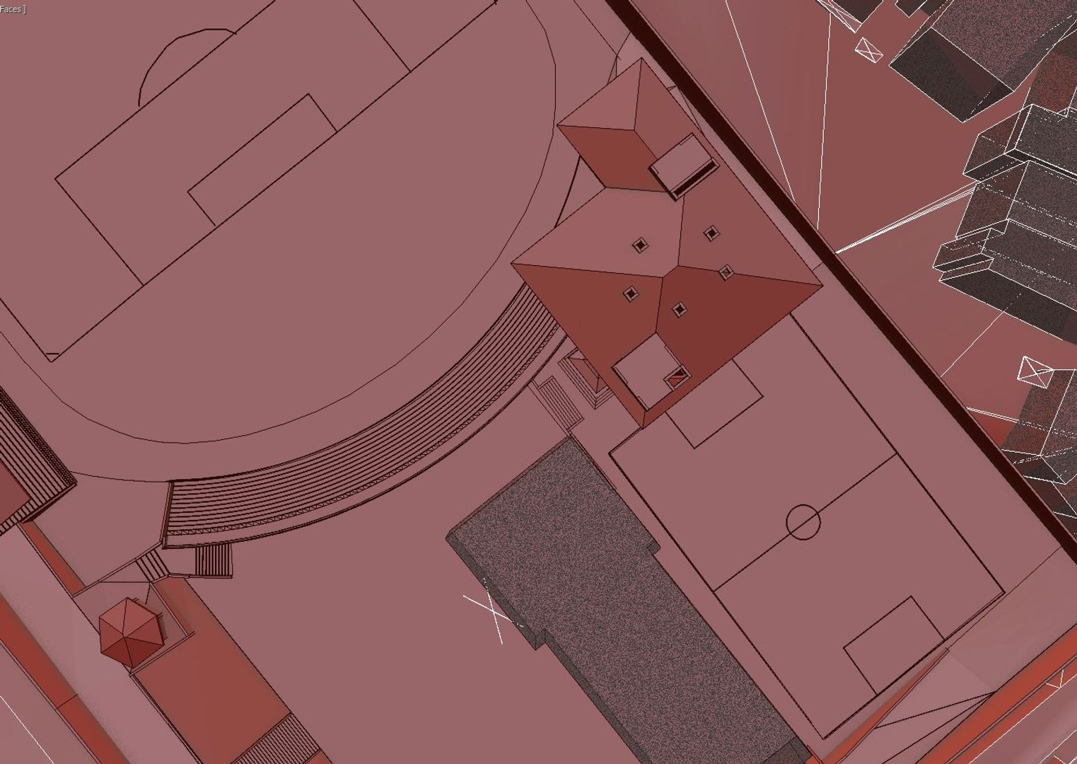 3D football administrative building facade model - TurboSquid 1326926