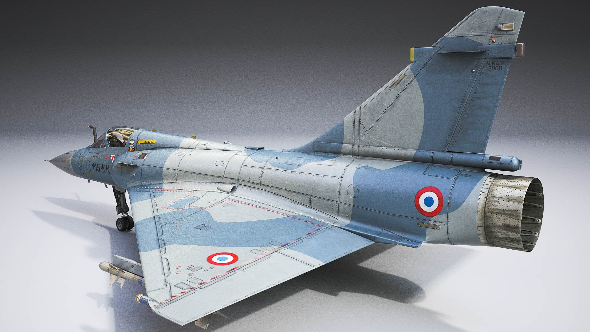 3D Mirage 2000 Dassault Model - TurboSquid 1516394