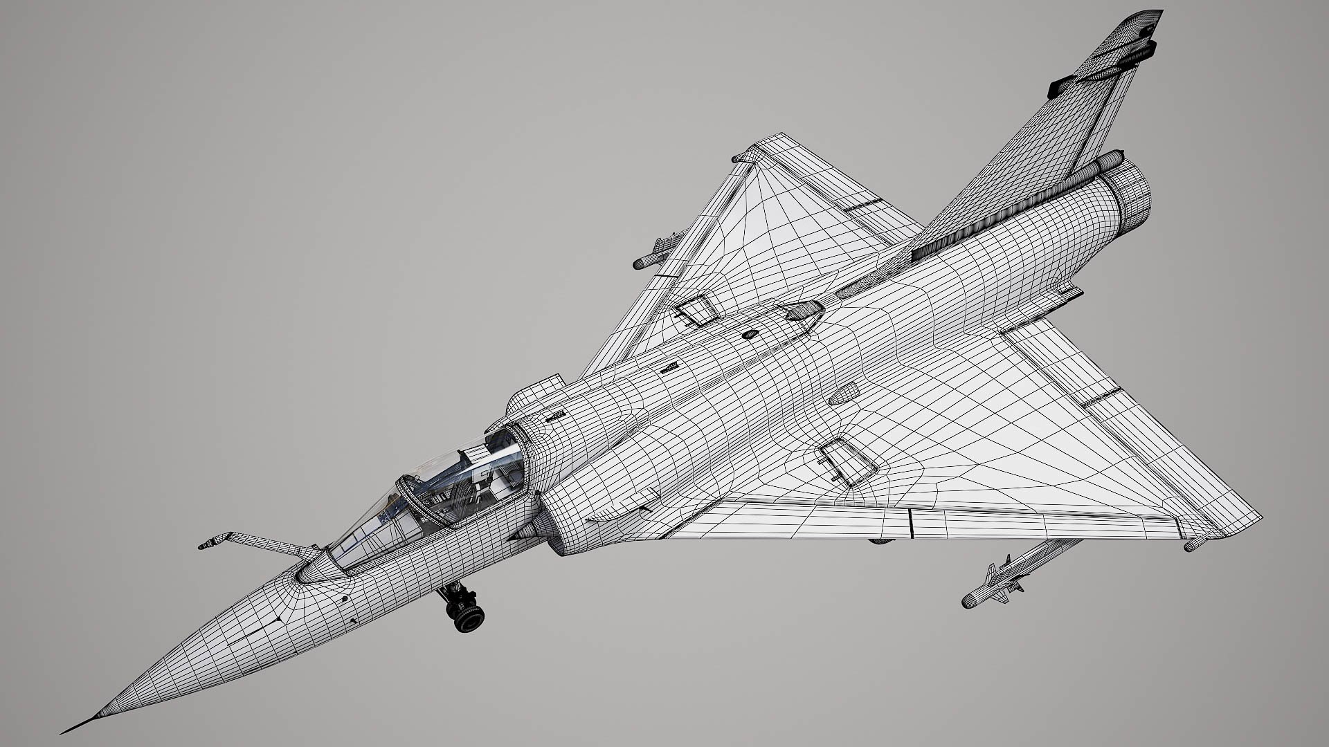 3D Mirage 2000 Dassault Model - TurboSquid 1516394