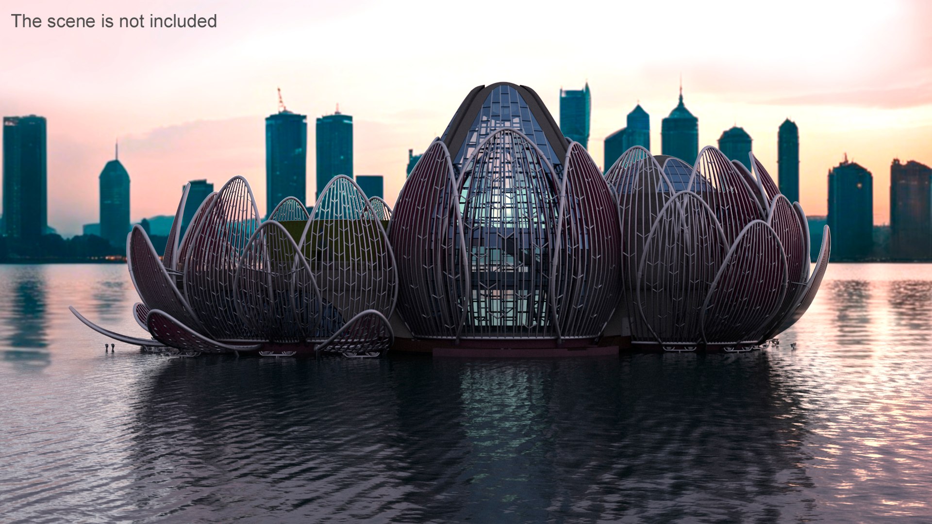 3D Lotus Building Wujin - TurboSquid 2217160