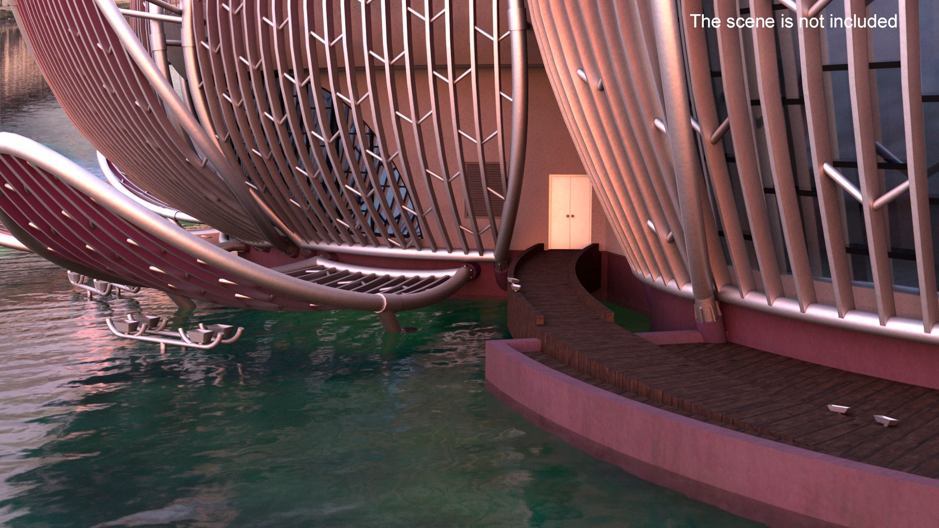 3D Lotus Building Wujin - TurboSquid 2217160