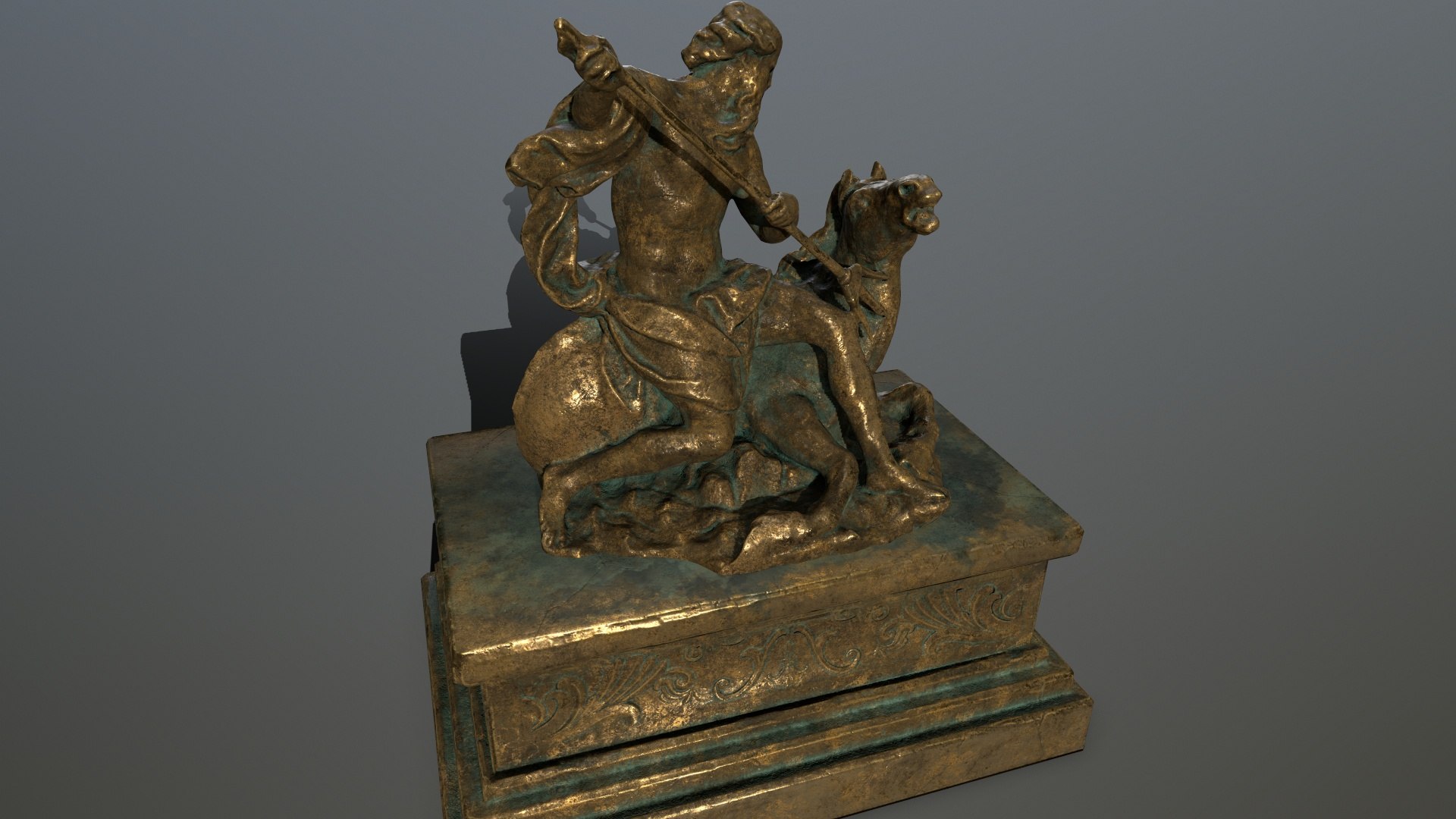 Neptune Statue 3D Model - TurboSquid 1394967