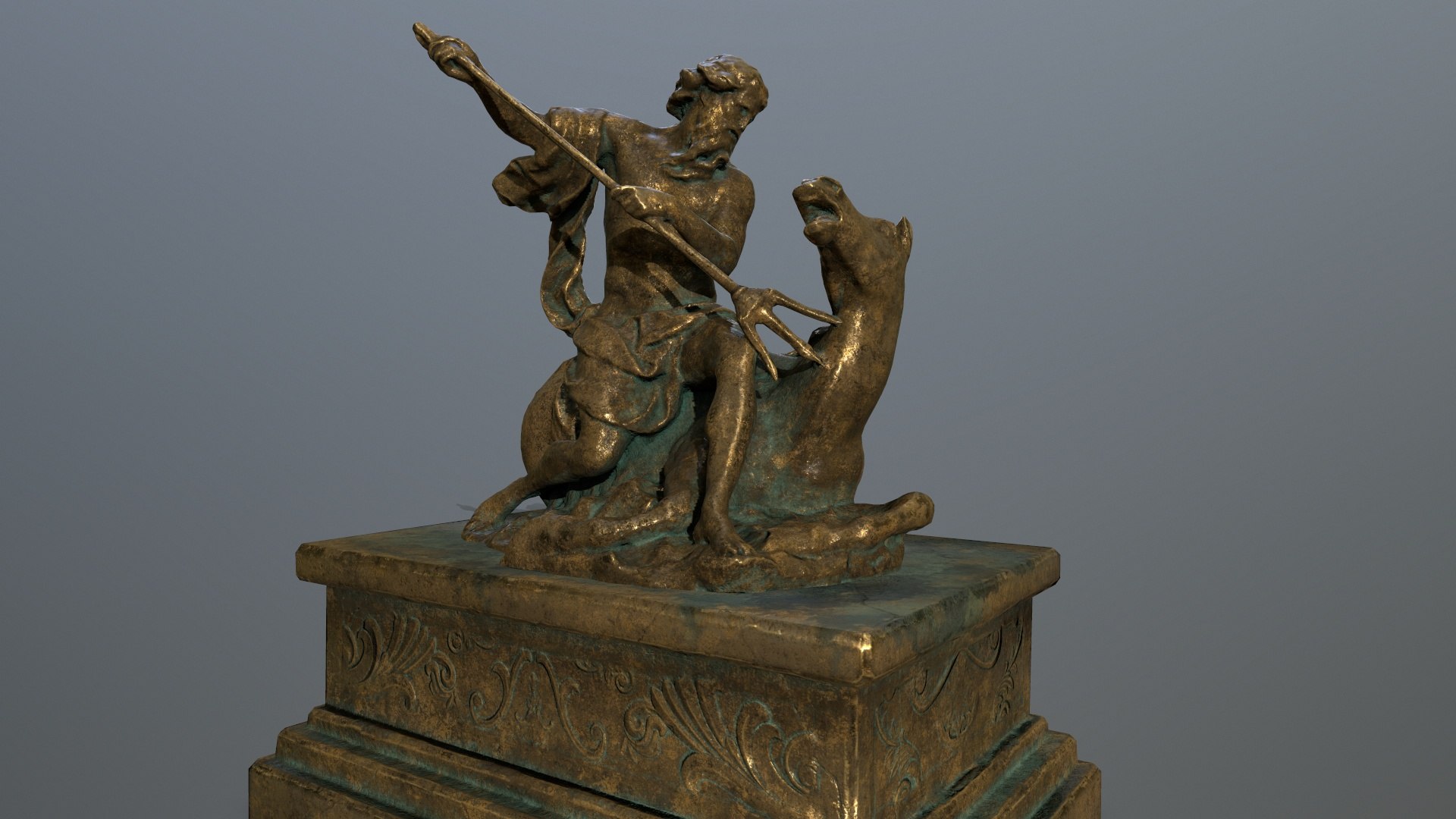 Neptune Statue 3D Model - TurboSquid 1394967