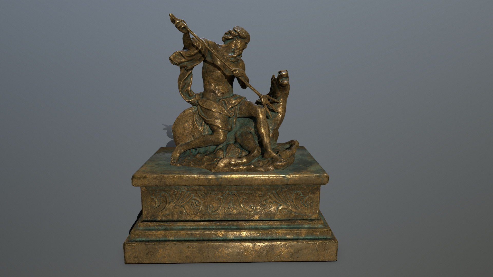 Neptune Statue 3D Model - TurboSquid 1394967