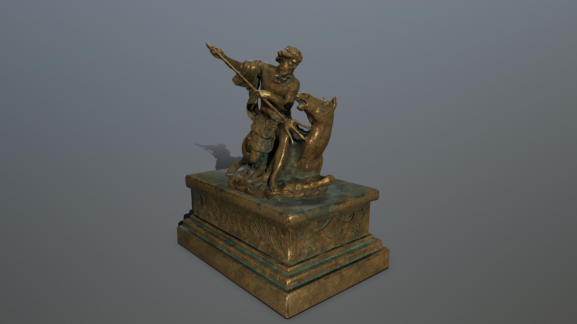 Neptune Statue 3D Model - TurboSquid 1394967