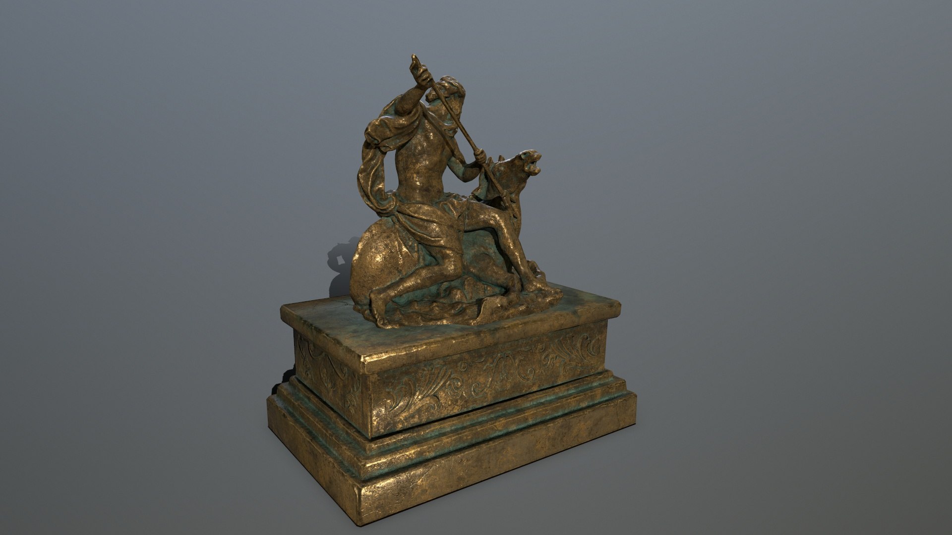 Neptune Statue 3D Model - TurboSquid 1394967