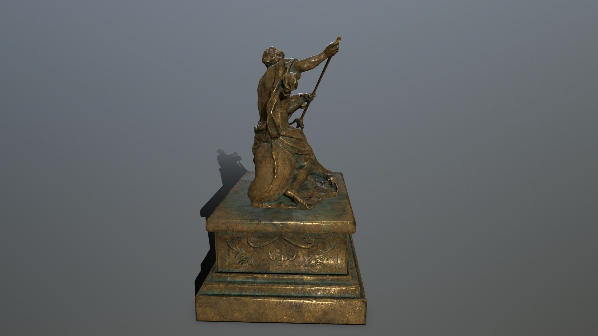 Neptune Statue 3D Model - TurboSquid 1394967