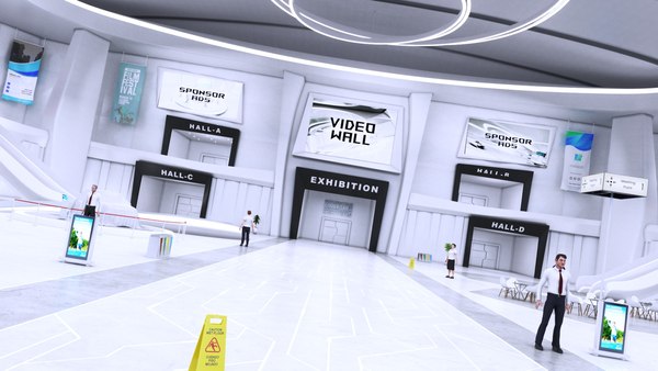 Congress exhibition lobby centre model - TurboSquid 1704952