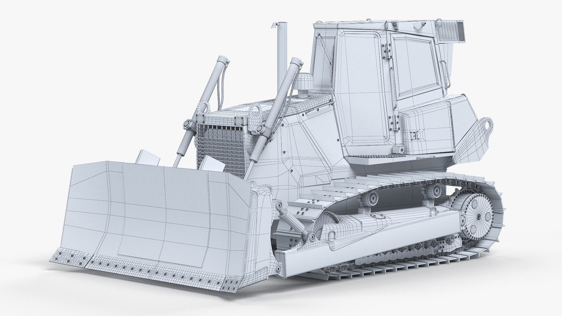 3D Crawler Dozer Model - TurboSquid 1766387