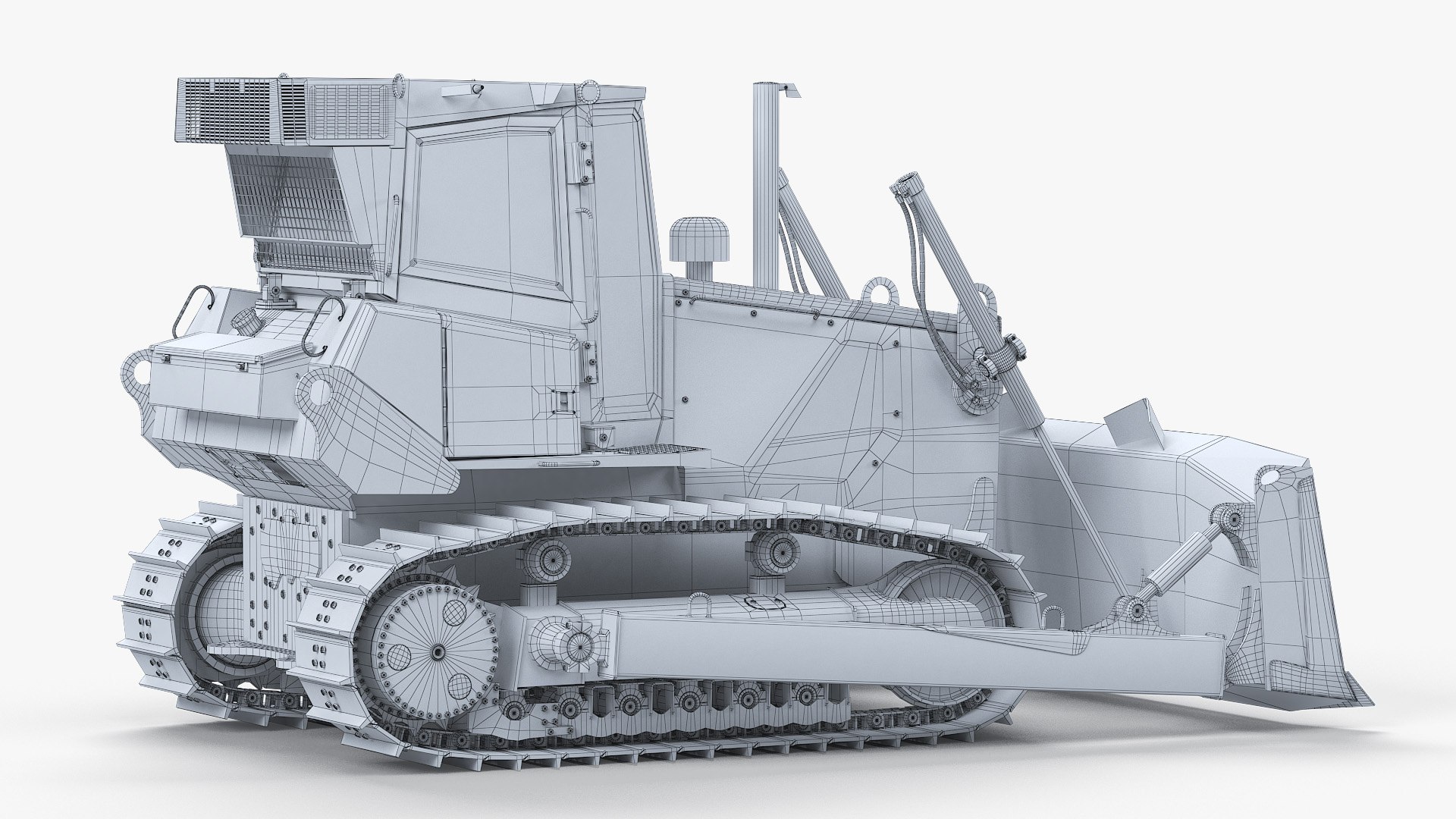 3D Crawler Dozer Model - TurboSquid 1766387