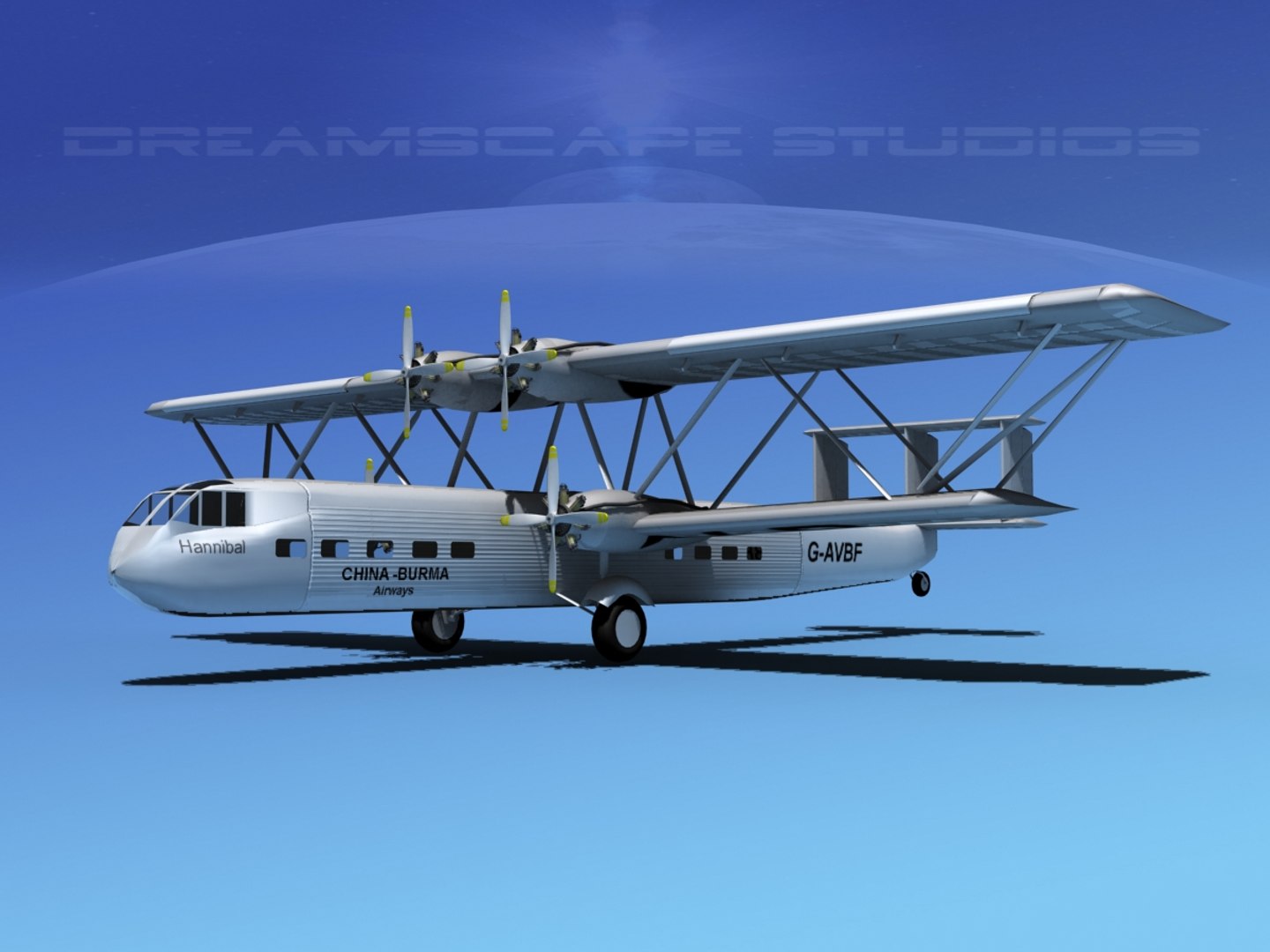 3d Hp-42 Handley Page Hannibal