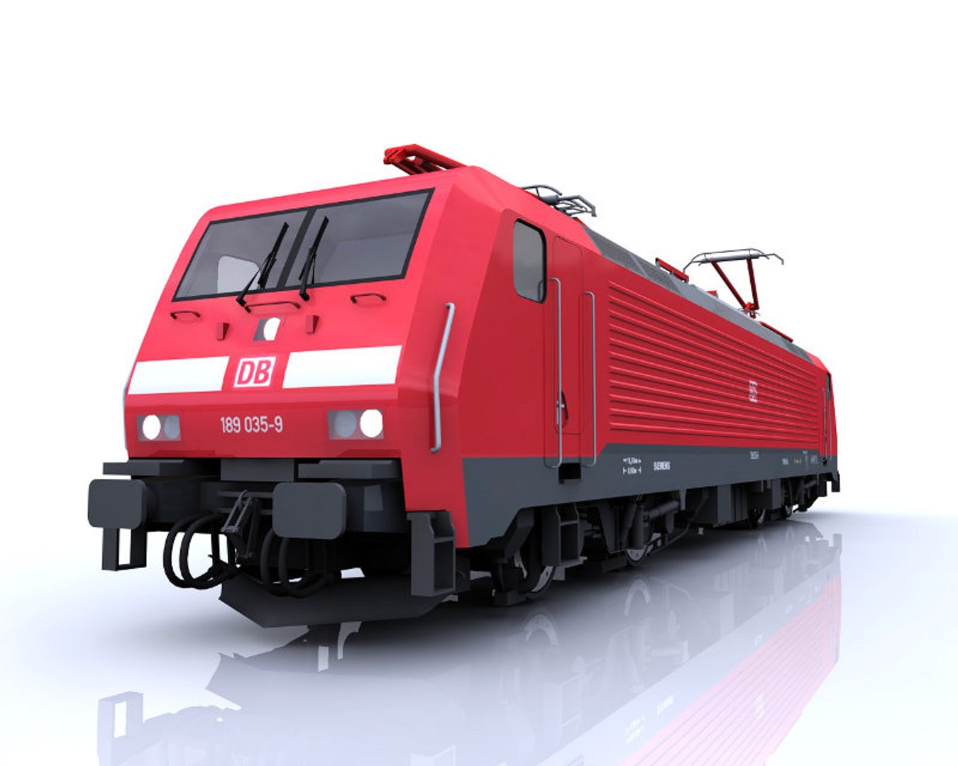 Br 189 Engine Cargo Trains 3d C4d