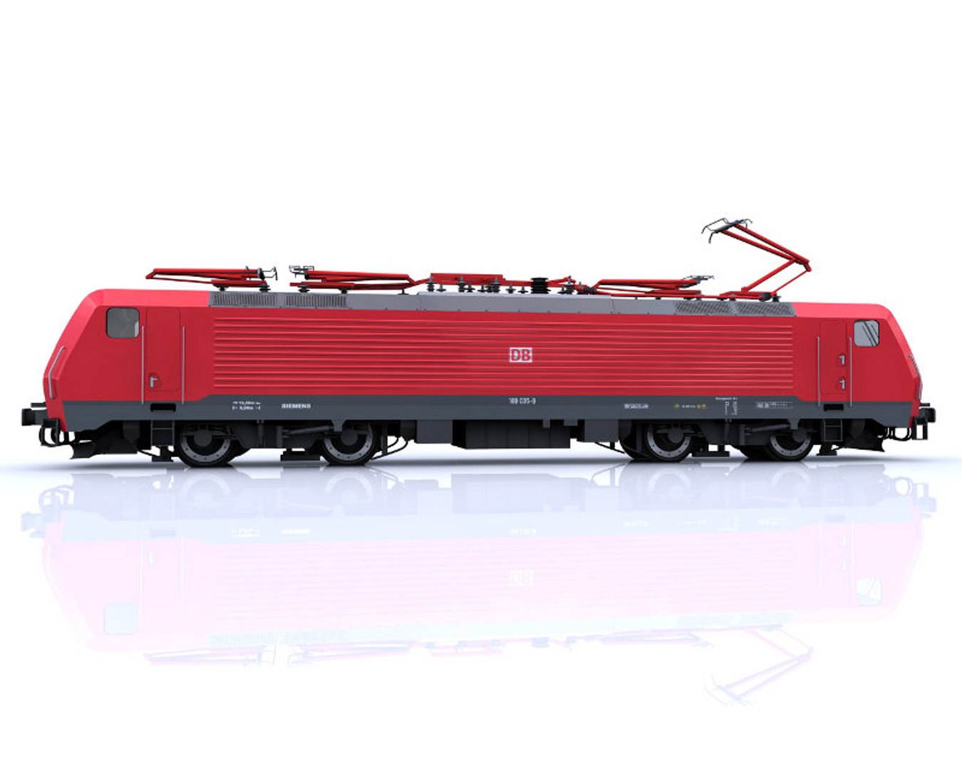 Br 189 Engine Cargo Trains 3d C4d