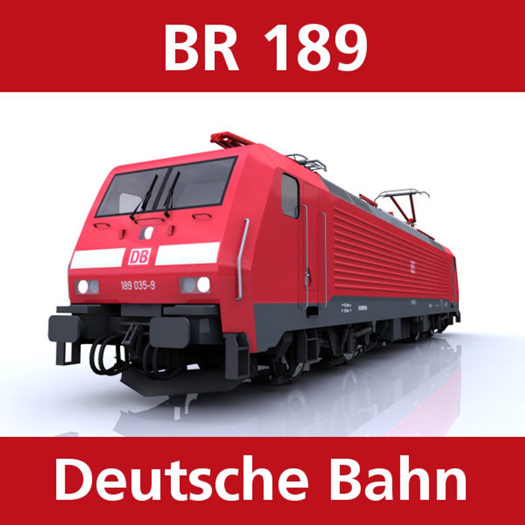 Br 189 Engine Cargo Trains 3d C4d