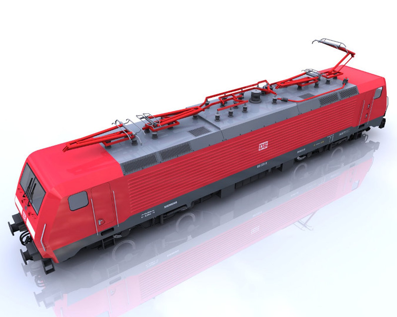 Br 189 Engine Cargo Trains 3d C4d