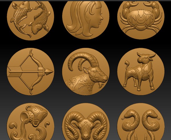 3D zodiac sign - TurboSquid 1607322