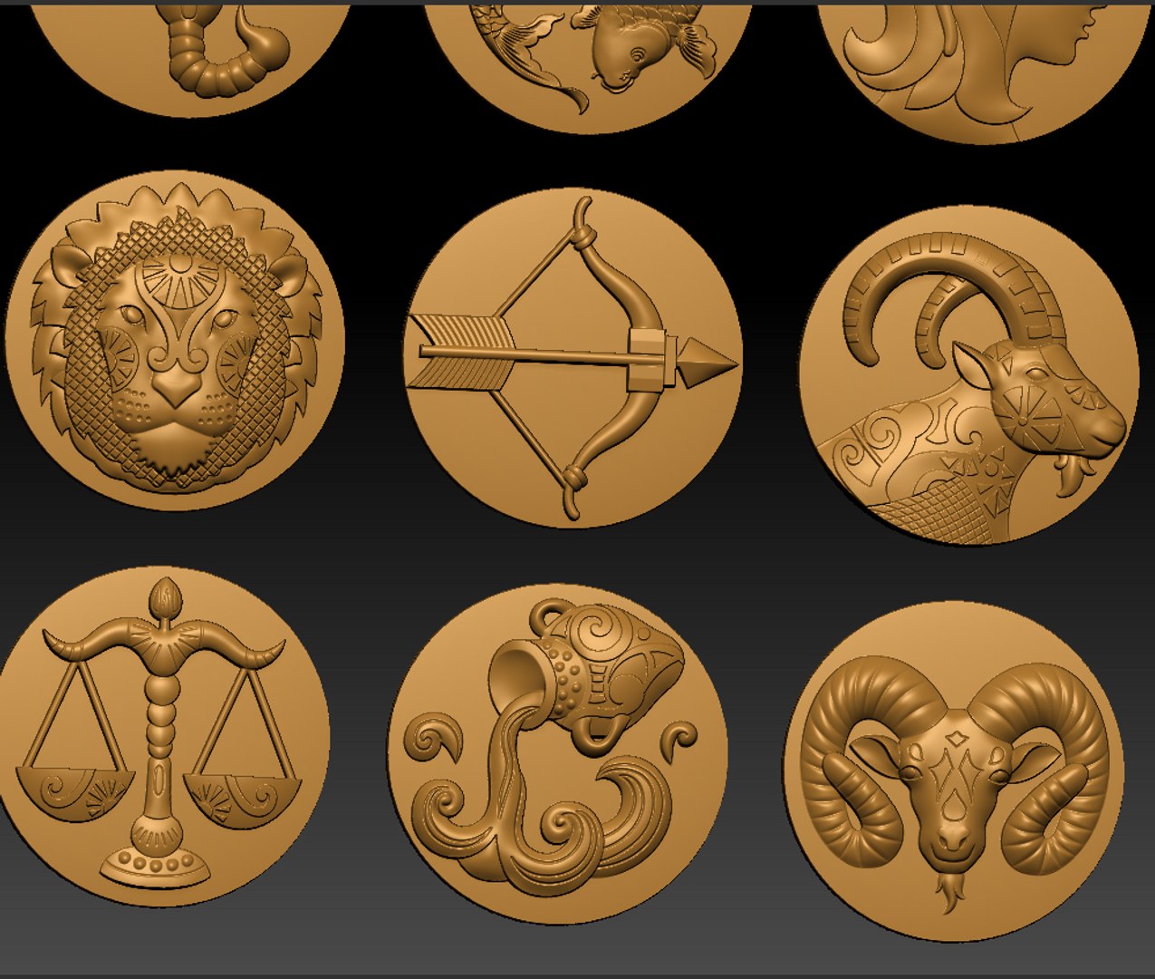 3D Zodiac Sign - TurboSquid 1607322