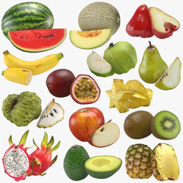 3d dragonfruit fruit model