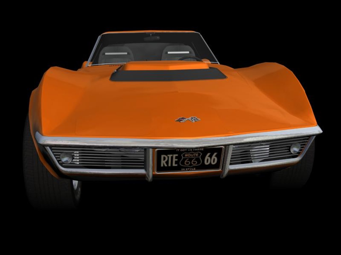 corvette c3 427 3d model