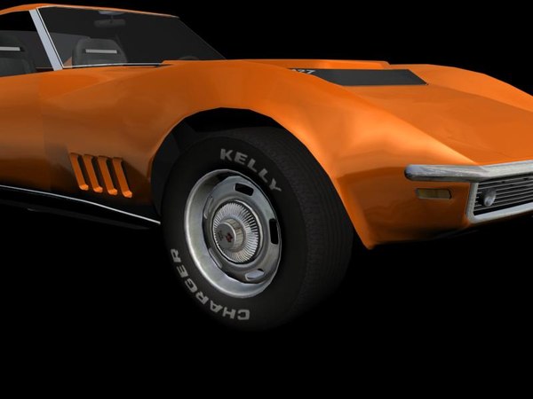 corvette c3 427 3d model