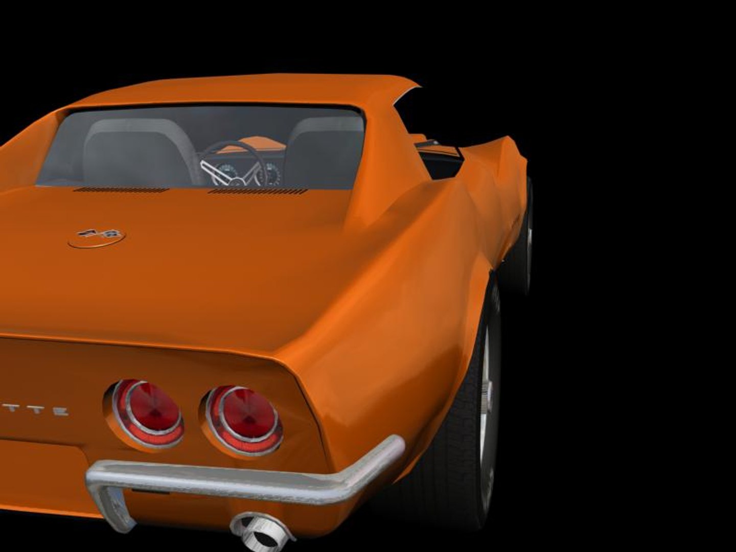 corvette c3 427 3d model