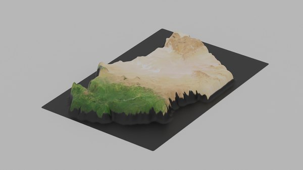 modelo 3d Chad Mapa País - TurboSquid 2075774