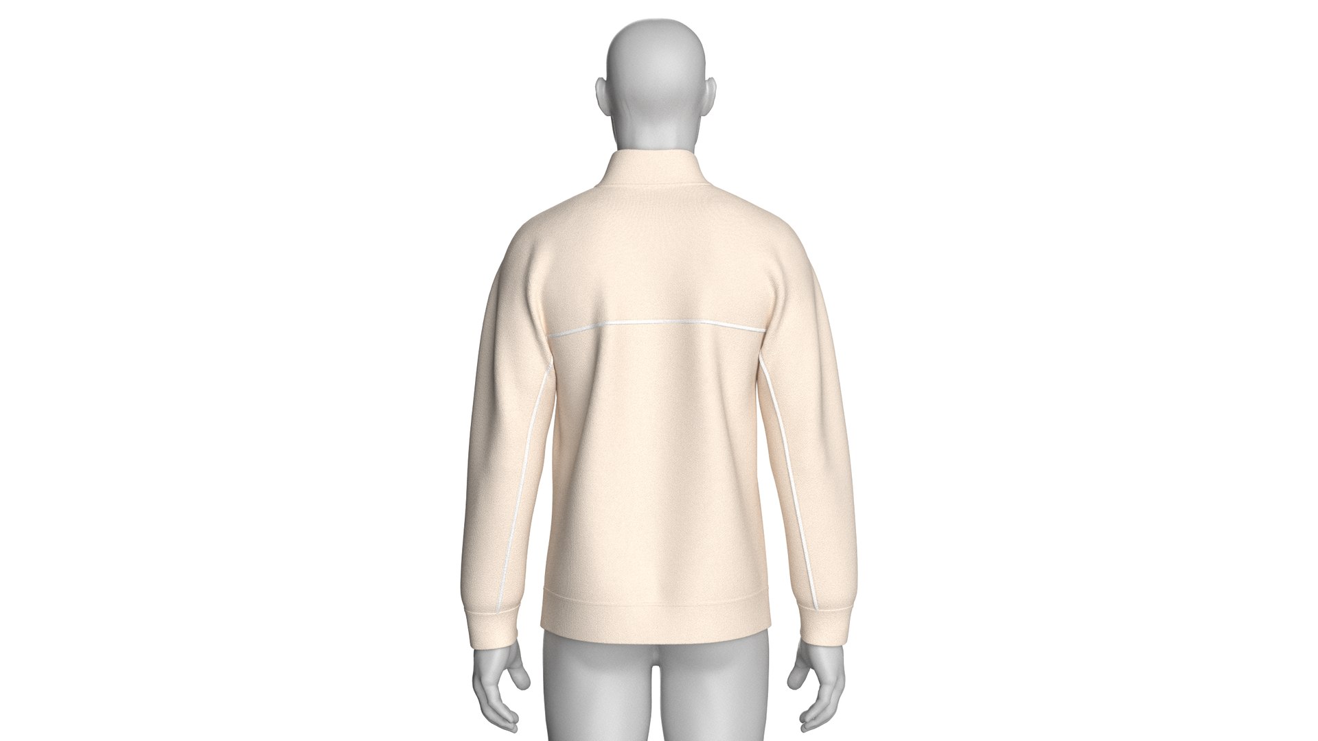 Men Half Zip Jacket With Printed Pocket 3D - TurboSquid 2518107