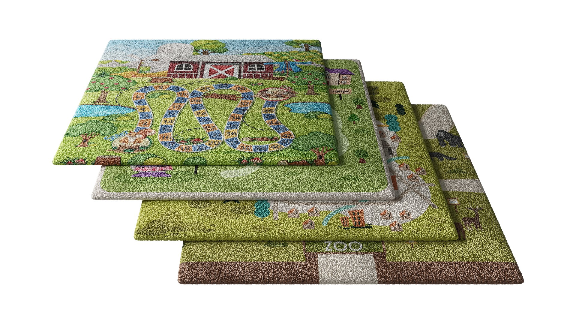 Kids Carpet Set 5 3D - TurboSquid 2280467