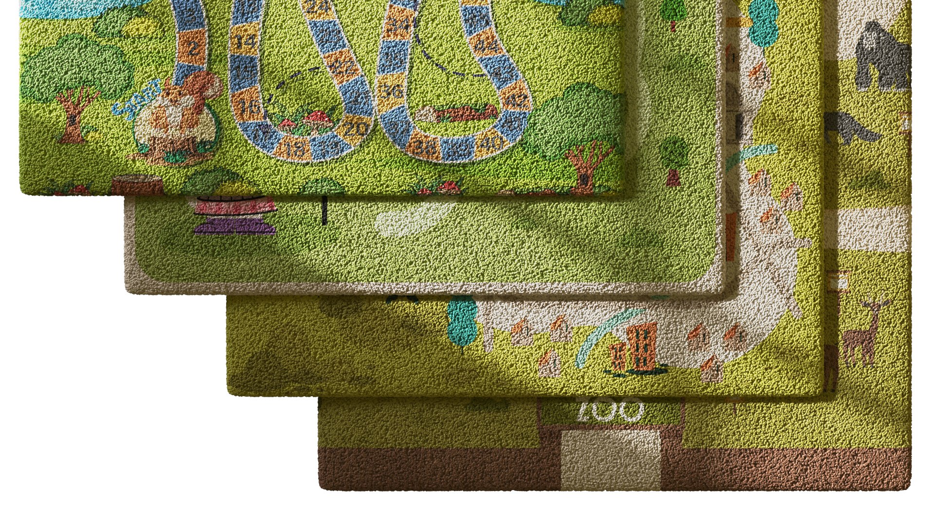 Kids Carpet Set 5 3D - TurboSquid 2280467