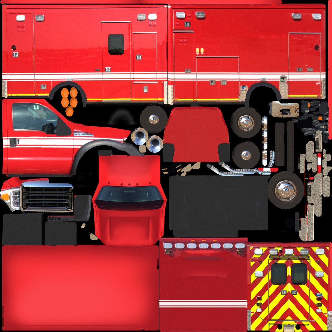 Generic Ambulance V8 3D Model - TurboSquid 1371531