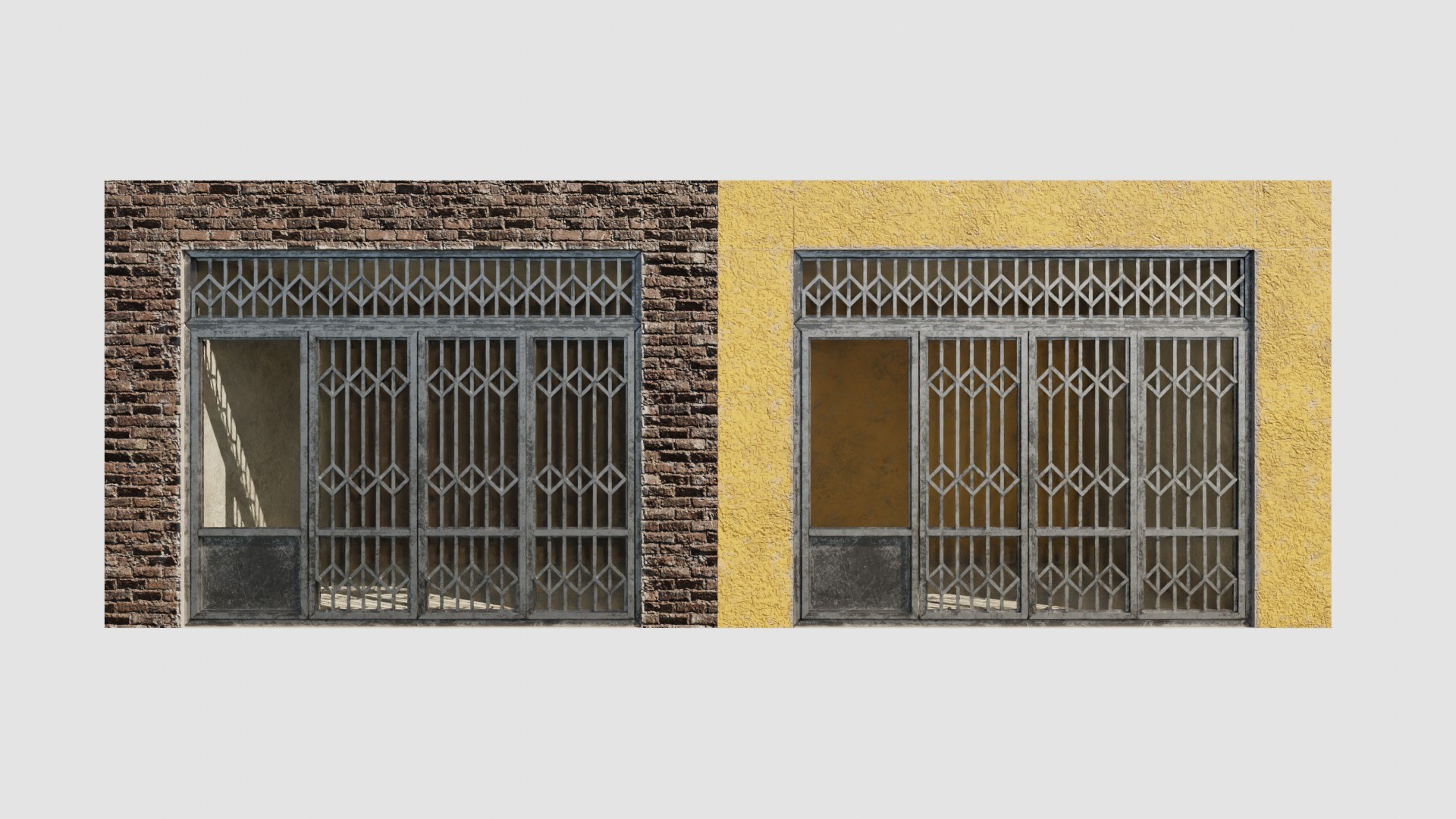 3D Street Shops With 3k Pbr Textures - TurboSquid 1880386