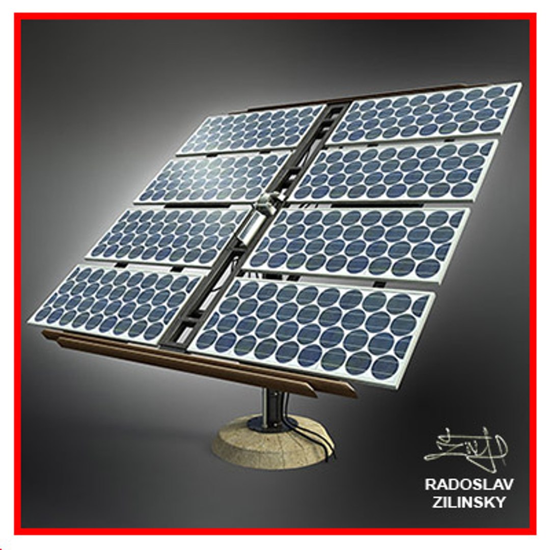 Solar Panels 3d Model